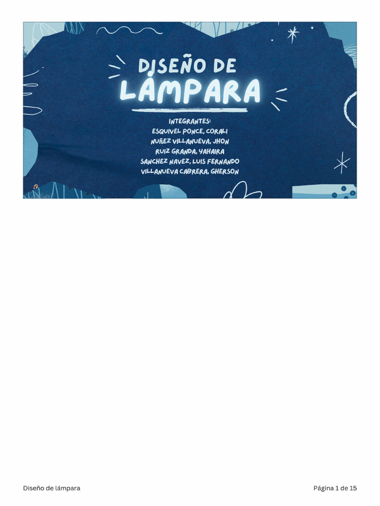Diseño de lámpara | PDF
