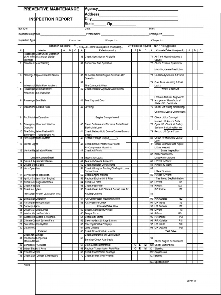 Maintenance Report Form 1 | PDF | Axle | Elevator