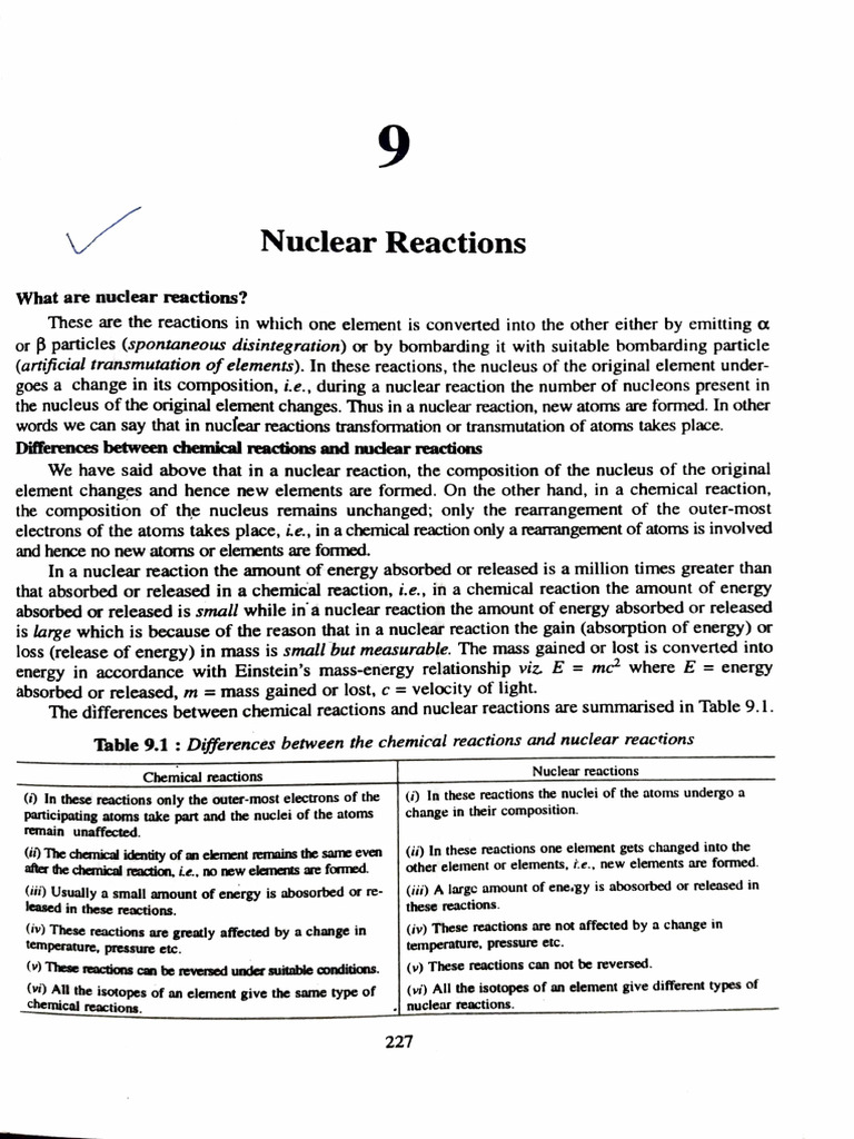 Nuclear Reactions | PDF | Nuclear Reaction | Chemistry