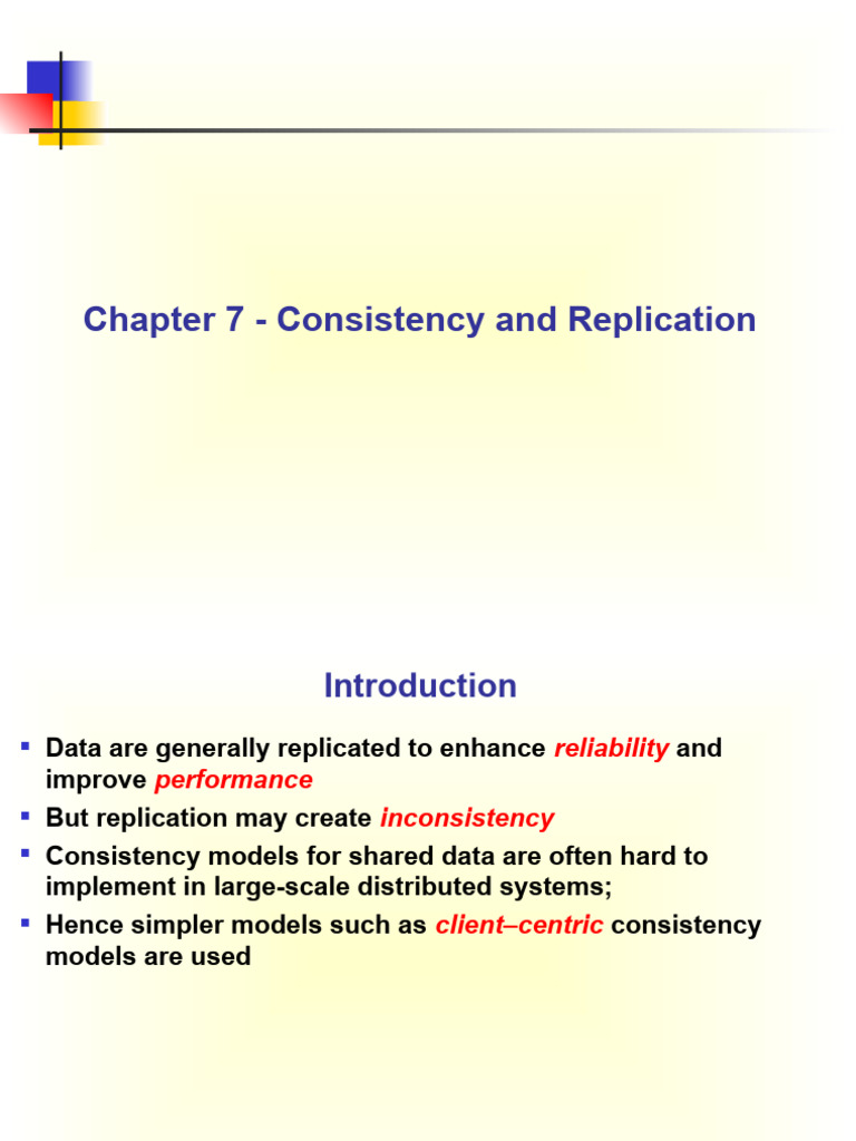 Chapter 7-Consistency and Replication | PDF | Replication (Computing) | Cache (Computing)