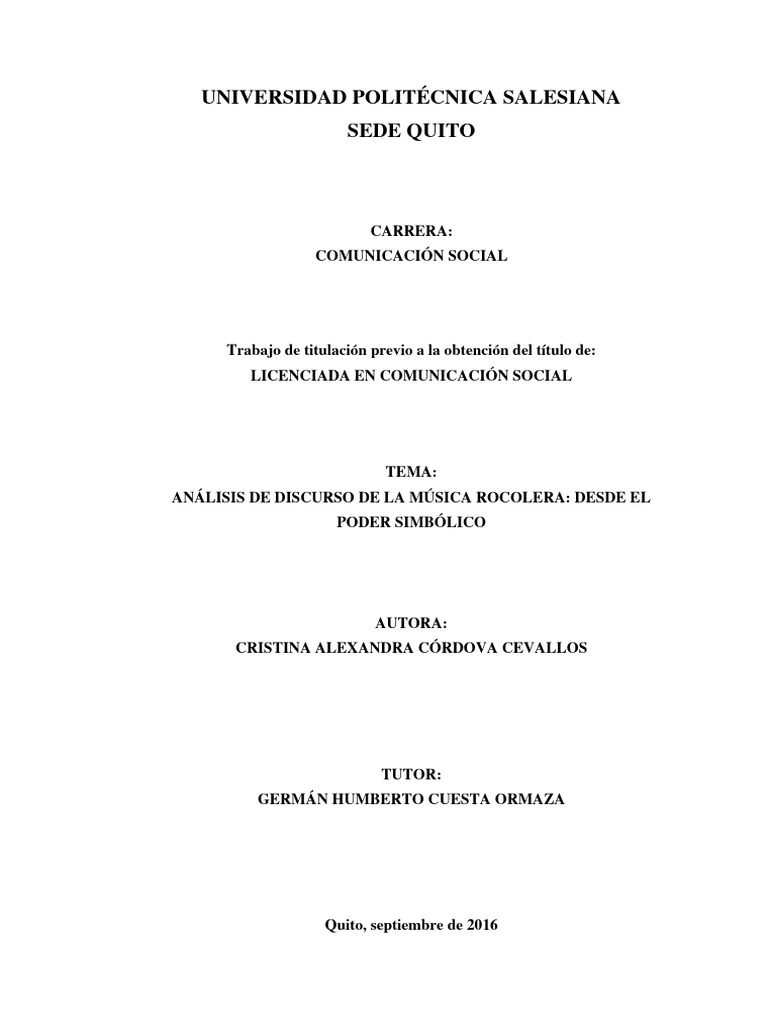 Análisis de Discurso de La Música Rocolera | PDF | Masculinidad | Amor