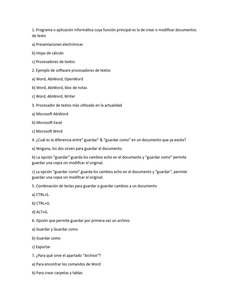 Extraordinario Info3 Software de Aplicacion Word Excel Ver 1 Enero 2024 | PDF | Funciones ...