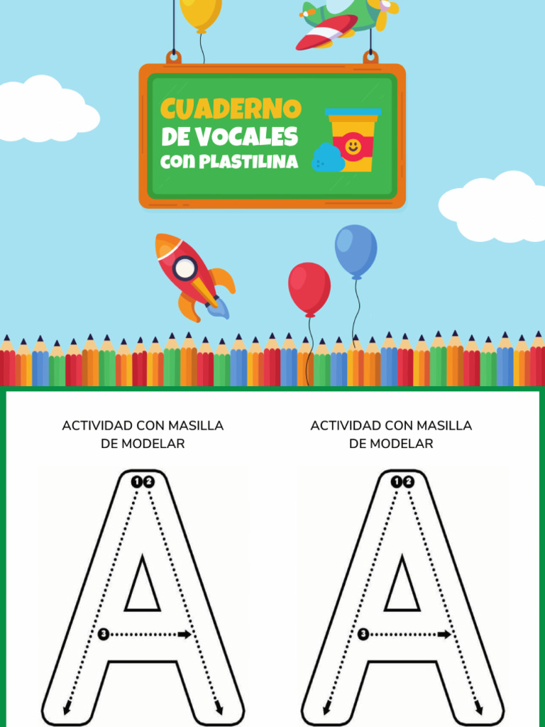 03+-+CUADERNO+DE+VOCALES+CON+PLASTILINA | PDF