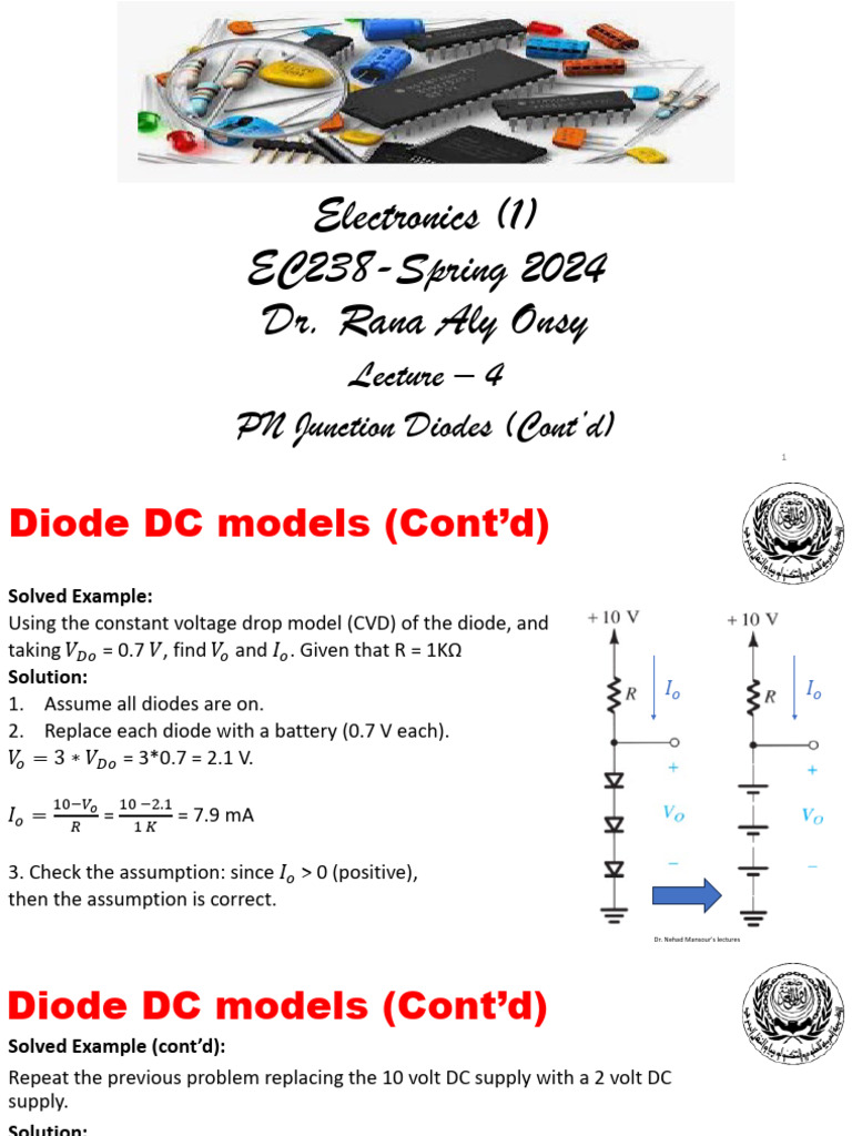 Lecture 4 | Download Free PDF | Diode | Electronics Lecture 4 | Download Free PDF | Diode | Electronics