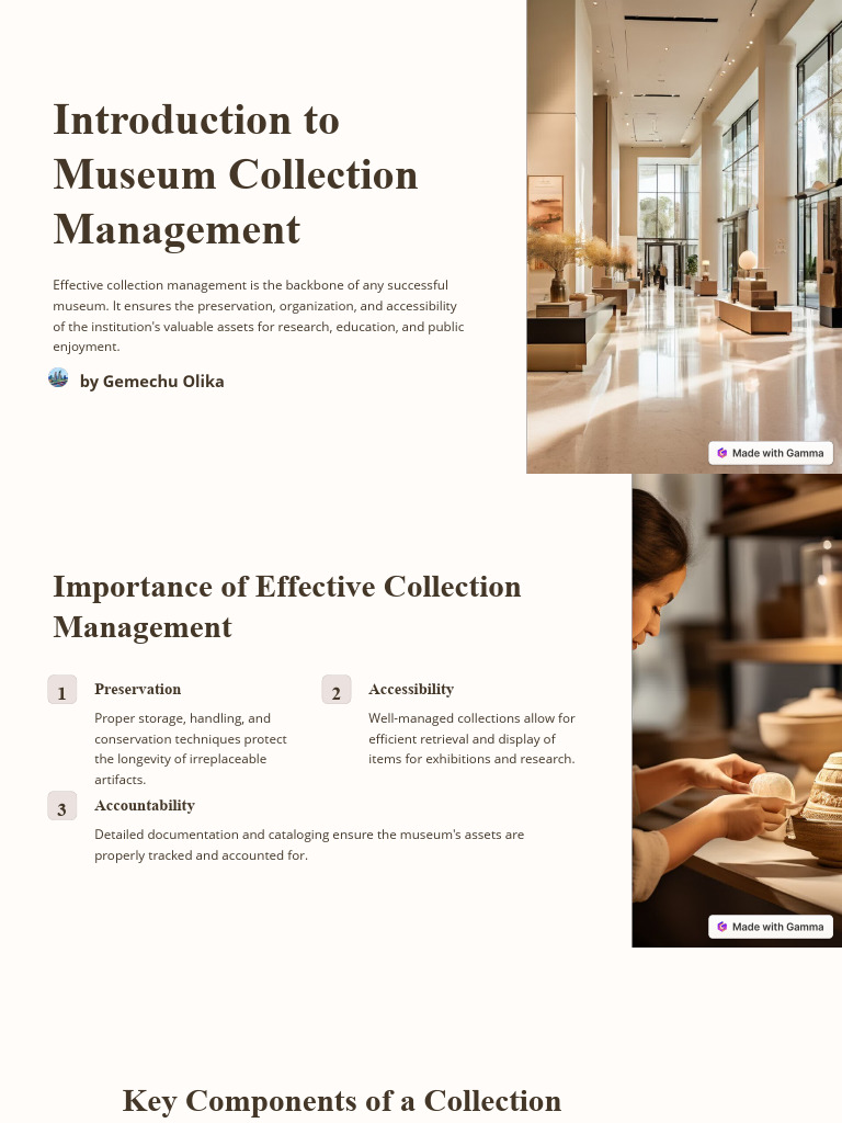 Introduction To Museum Collection Management | Download Free PDF ...