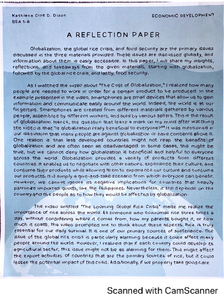 Economic Development Assignment 3 | PDF