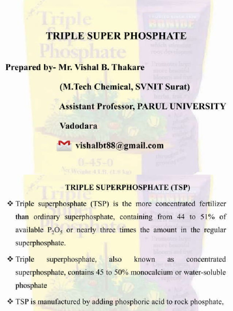 Triple Super Phosphate | PDF
