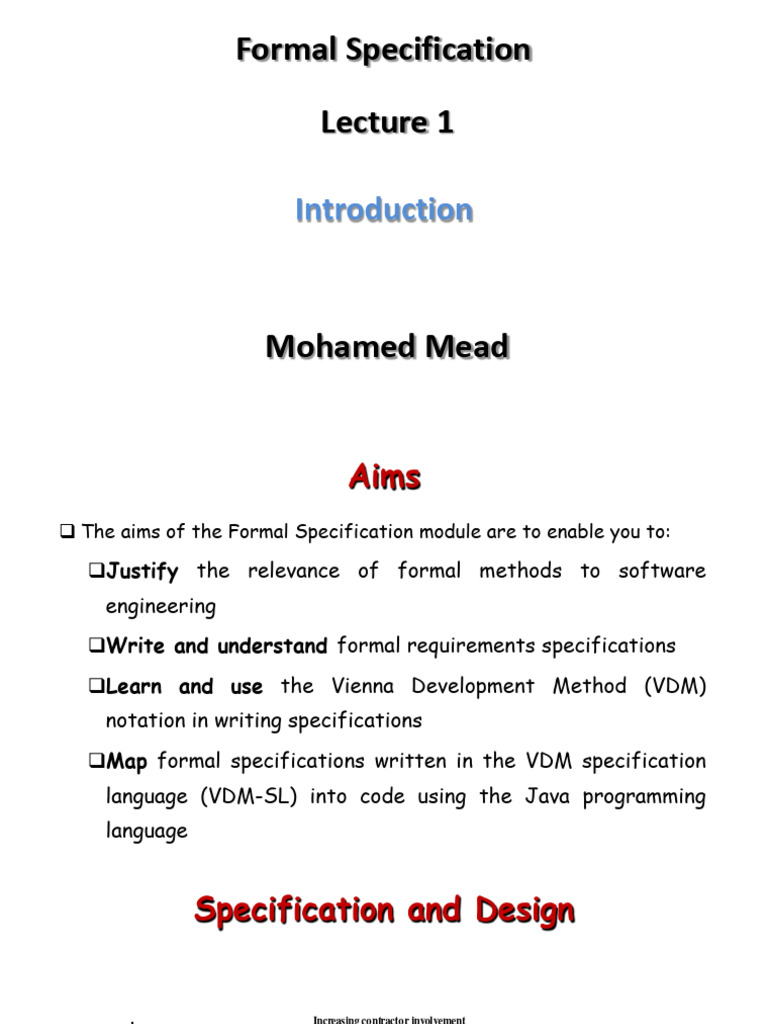 Lecture1 Formal | PDF