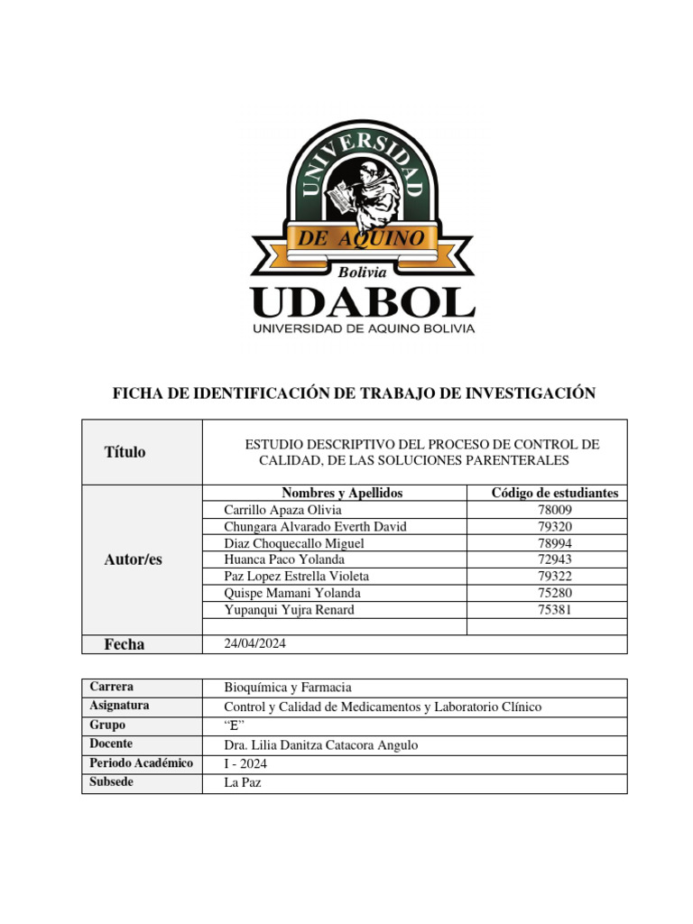 APA CONTROL DE CALIDAD (2) | Descargar gratis PDF | Edema ...