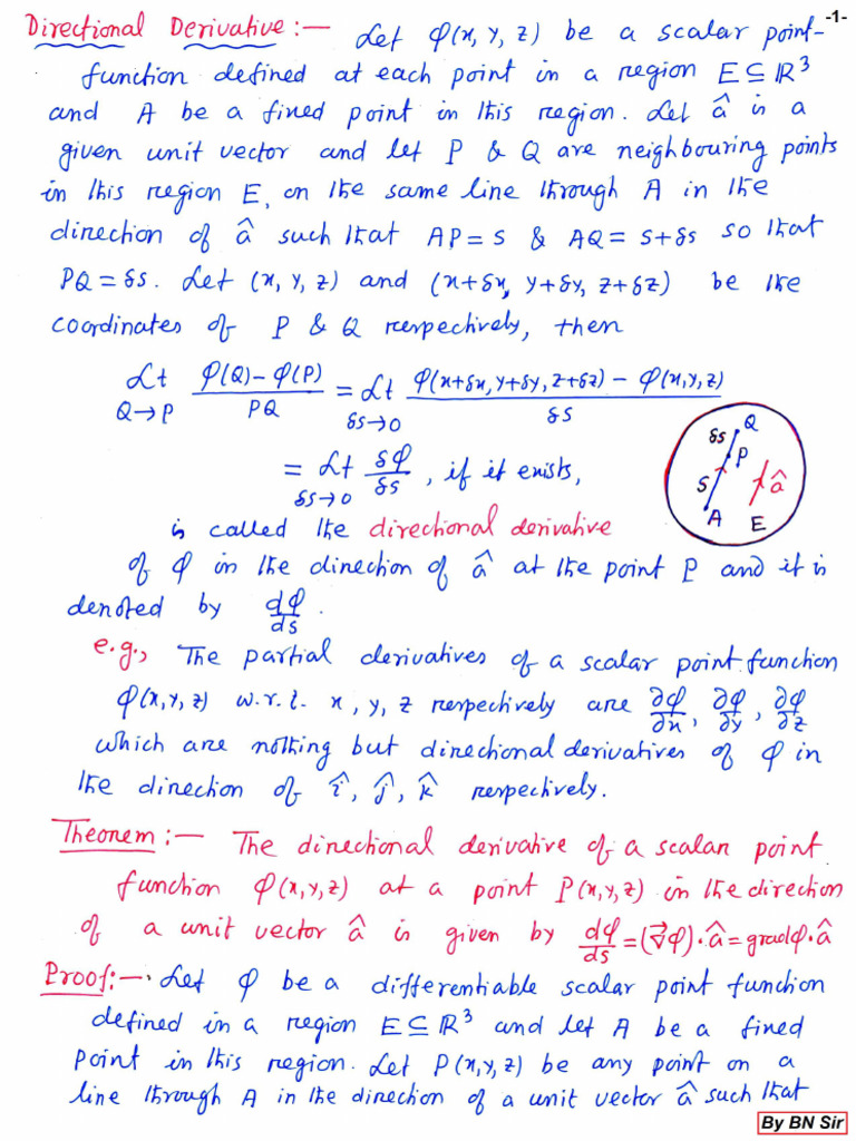 Directional Derivatives 1-7 | PDF