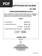 Norma Arandela Astm F436 | PDF | Acero | Sustancias químicas