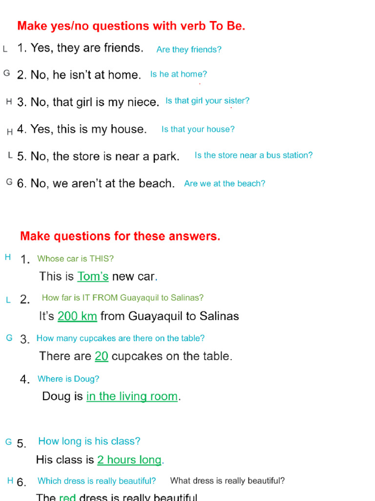 387a To Be Questions | PDF
