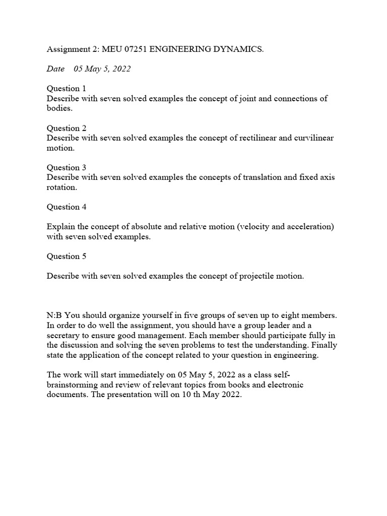 Assignment 2 | PDF | Technology & Engineering Assignment 2 | PDF | Technology & Engineering
