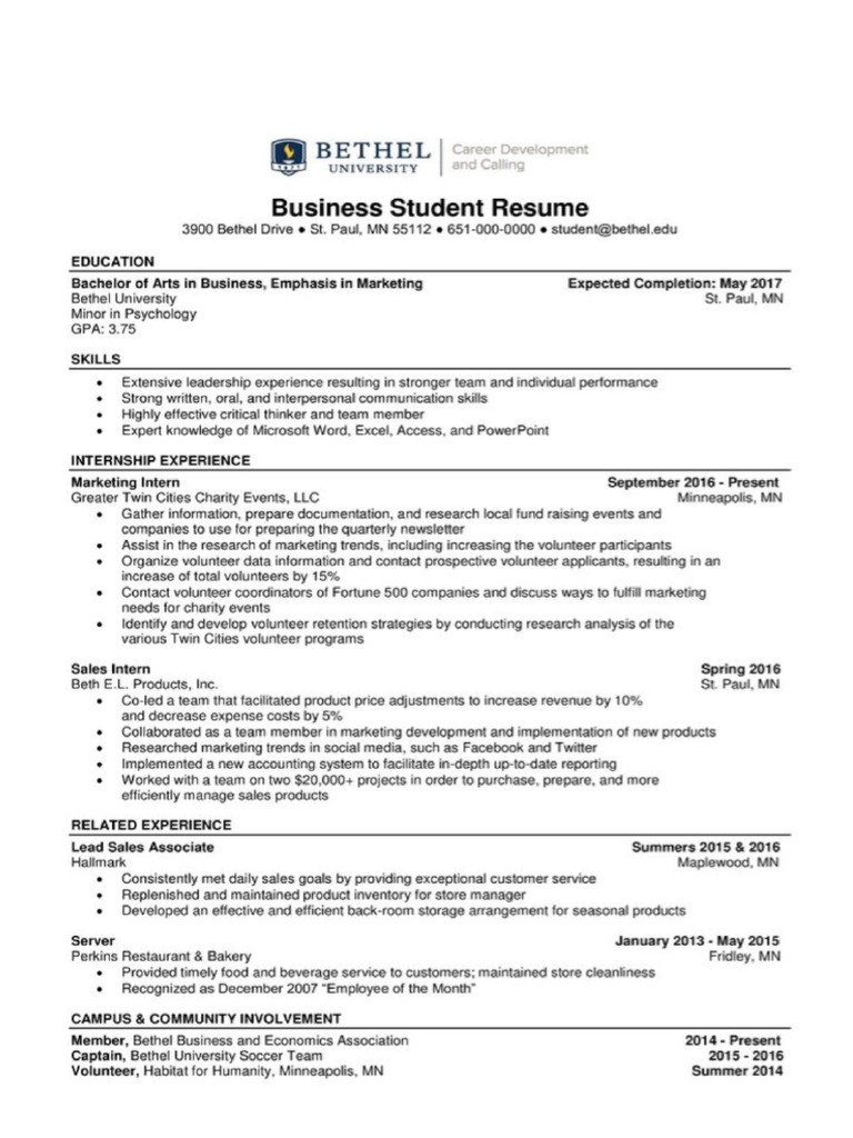 Resume Example | PDF