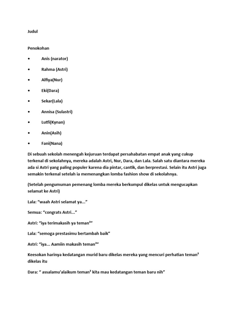 Naskah Drama | PDF | Agama & Spiritualitas | Fiksi Misteri, Thriller, & Kejahatan