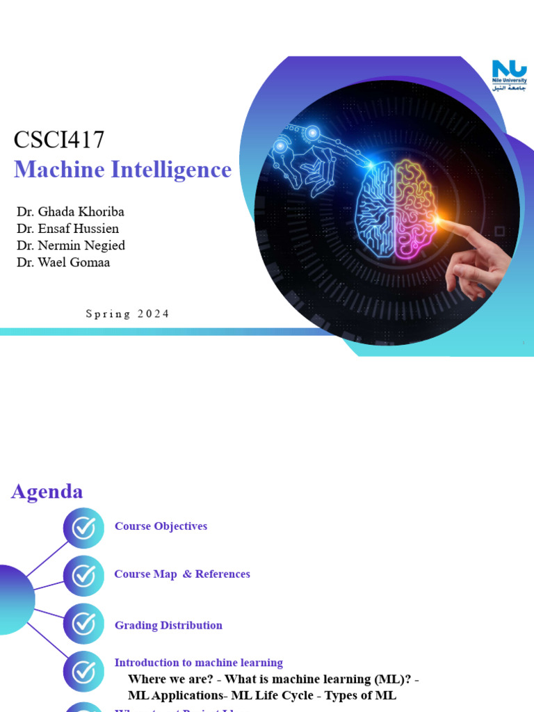 1. Course Overview | PDF | Machine Learning | Cluster Analysis
