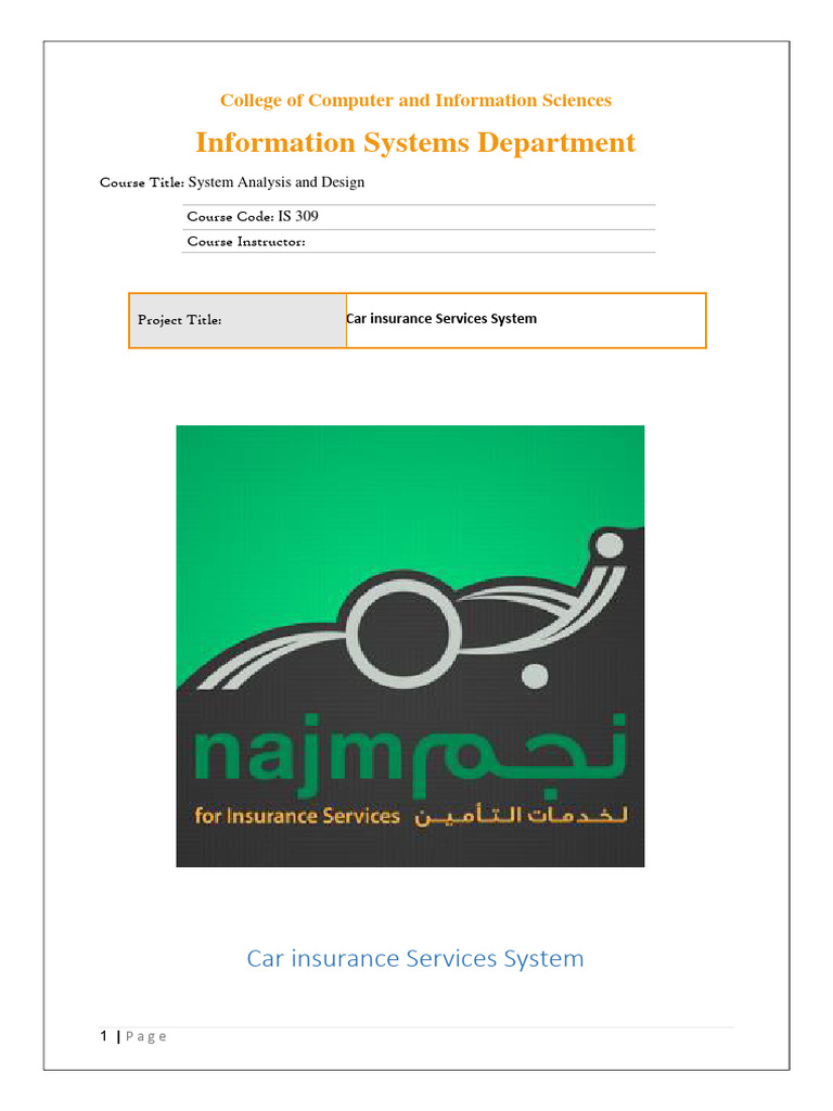 IS309 Project - System Analysis and Design-King Saud University | PDF | Software Development ...