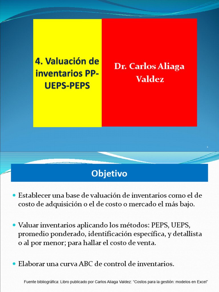 4 Valuación de Inventarios PP UEPS PEPS | PDF | Valoración (Finanzas) | Al por menor