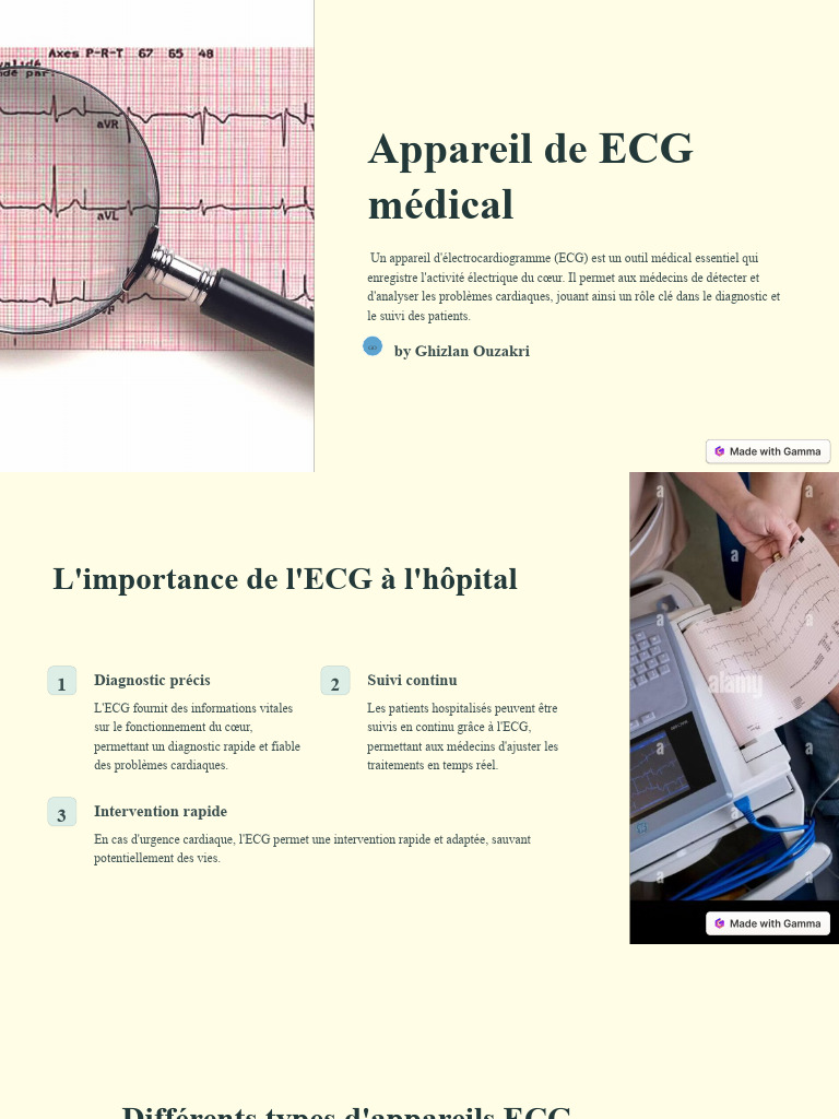 Appareil-de-ECG-medical | PDF | Électrocardiographie | Médecine clinique