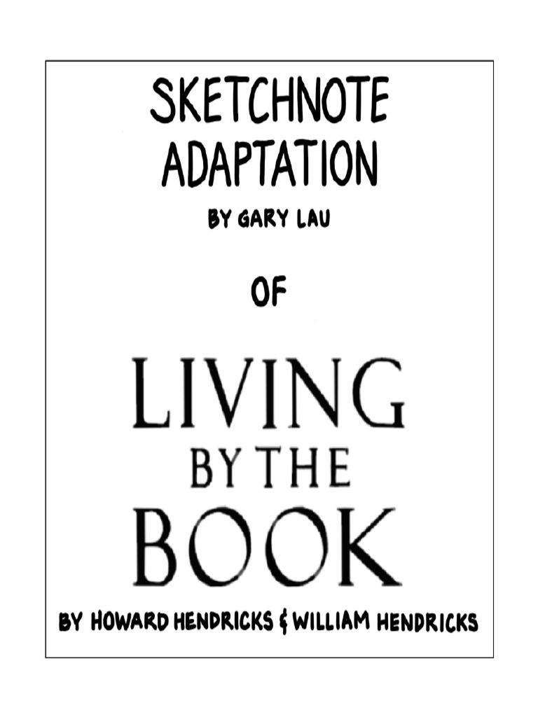 Sketchnote Adaptation of Living by The Book | PDF