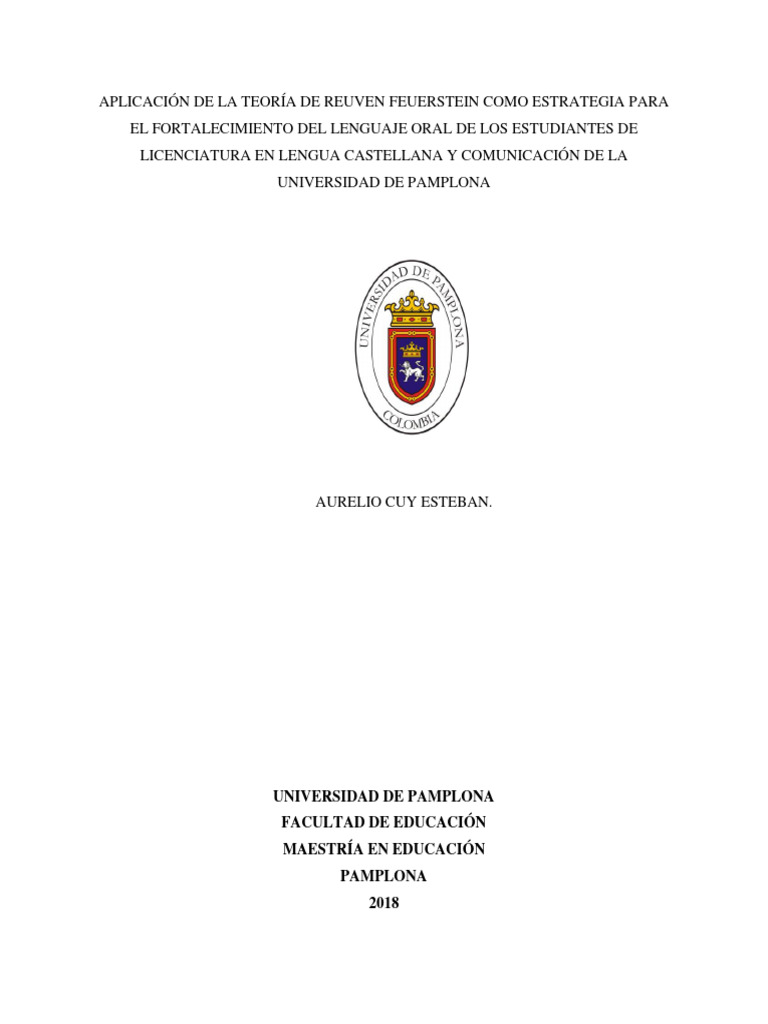 Aplicación de La Teoría de Reuven Feuerstein Como Estrategia | PDF ...