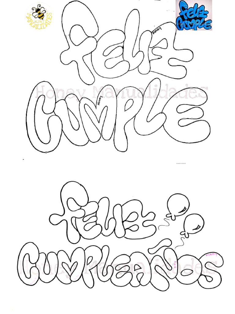 Moldes de Letras para Topper | PDF