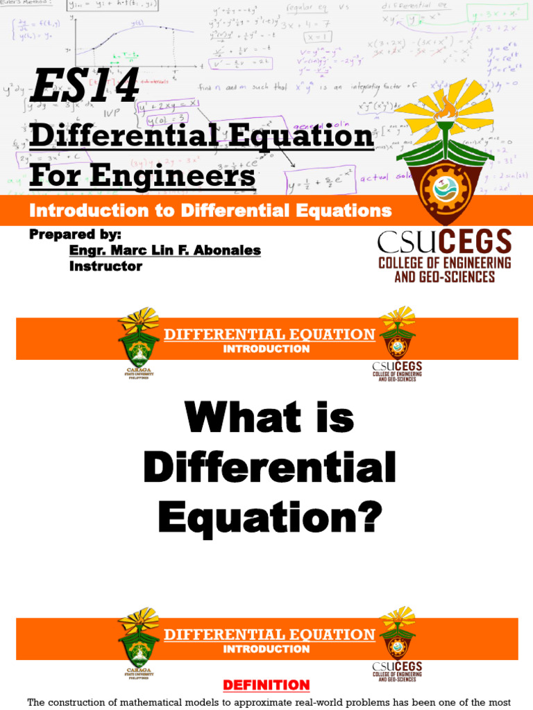 Introduction To Differential Equations | PDF | Equations | Ordinary ...