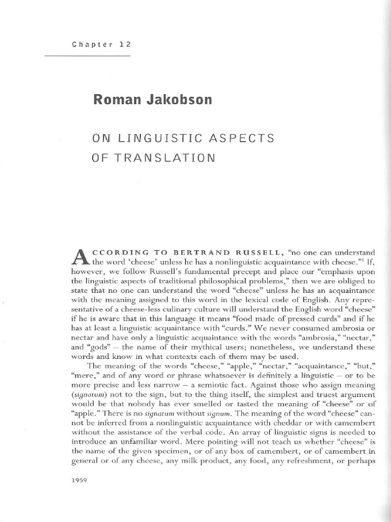 Jakobson (1959) | PDF