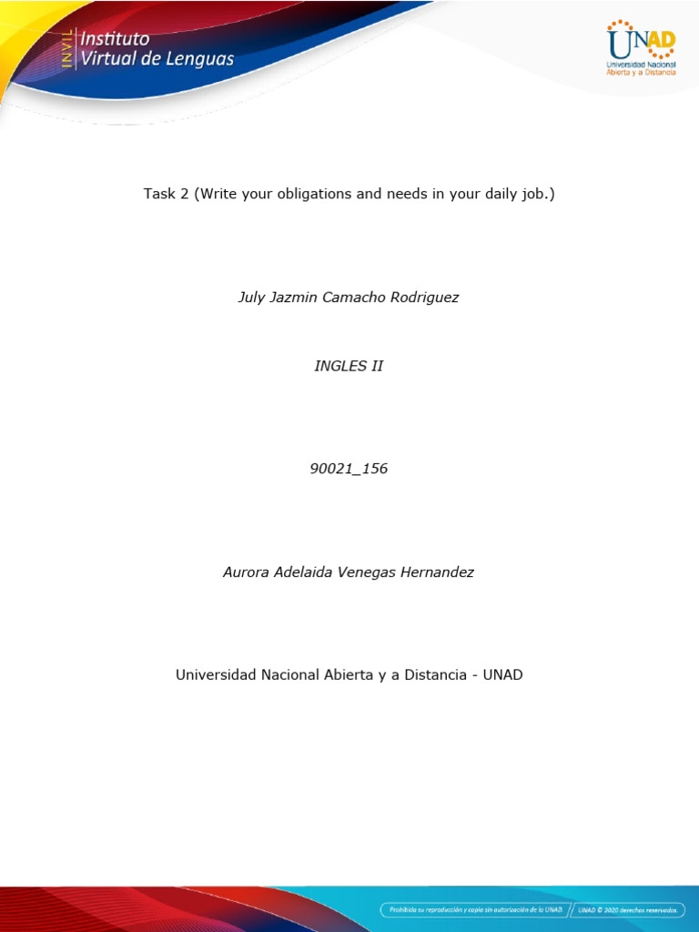 Appendix 2 - Template - Final Task 2 - Write Your Obligations and Needs ... Appendix 2 - Template - Final Task 2 - Write Your Obligations and Needs ...