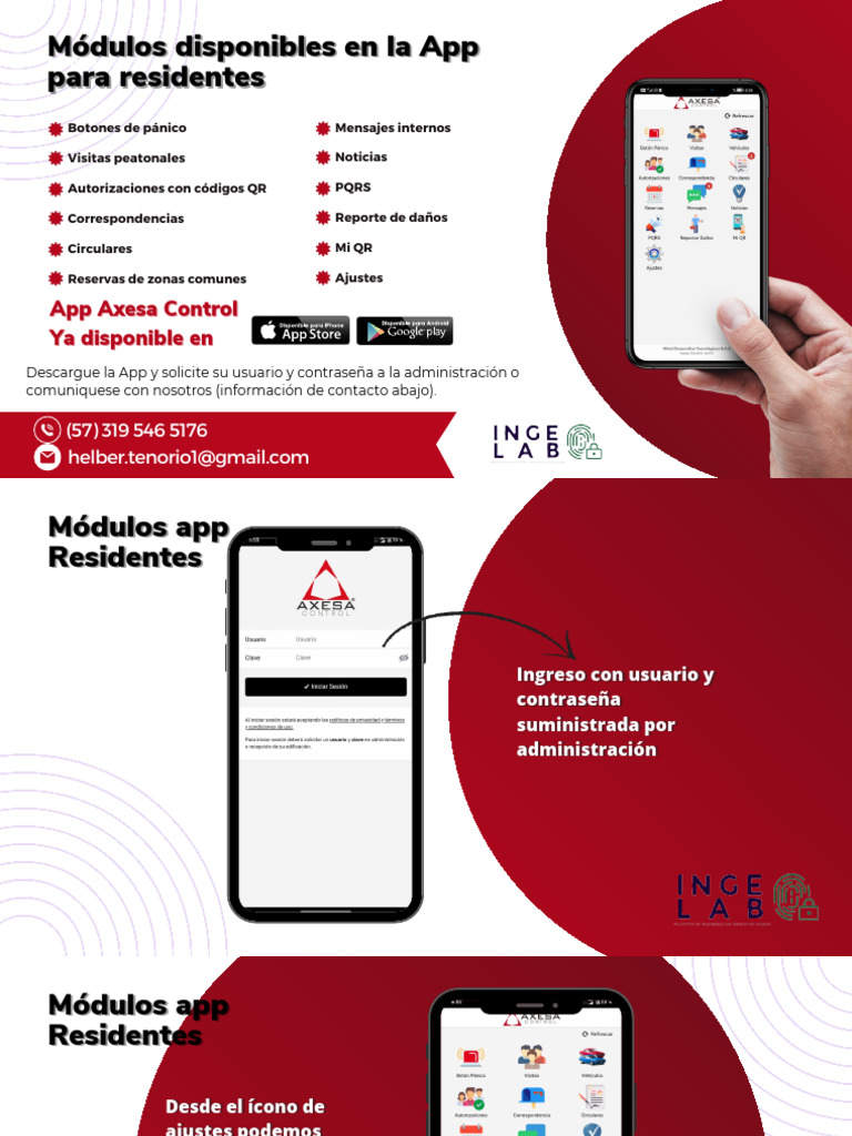 Axesa Control APP | Descargar gratis PDF | Contraseña | Software