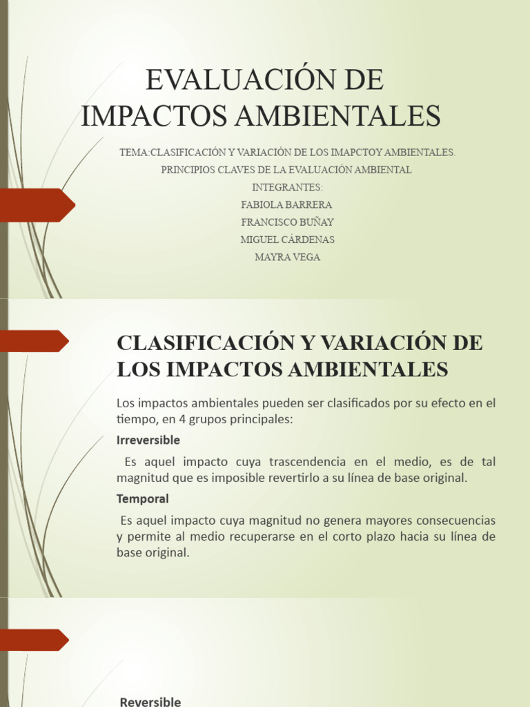 Impactos Ambientales | PDF | Sustentabilidad | Entorno natural
