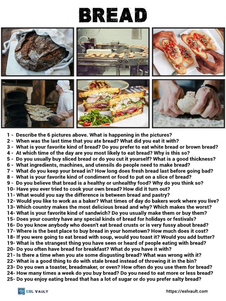 25-conversation-questions-about-bread | PDF