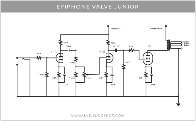 Epiphone Valve Junior Schematic | PDF