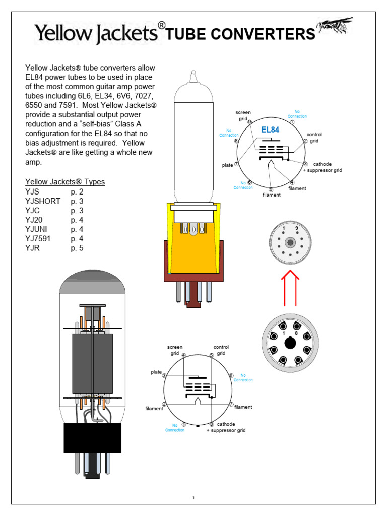 Yellow Jackets Detailed Information | PDF | Vacuum Tube | Amplifier