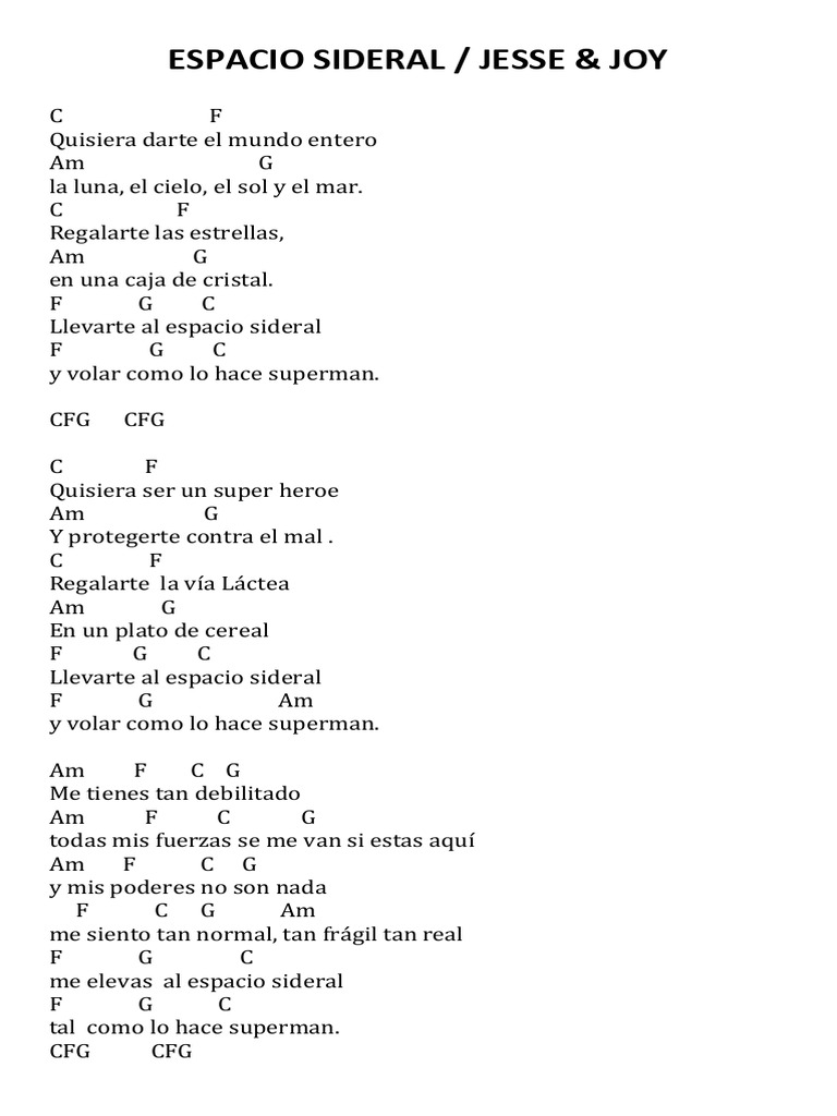 Espacio Sideral: Jesse & Joy | PDF
