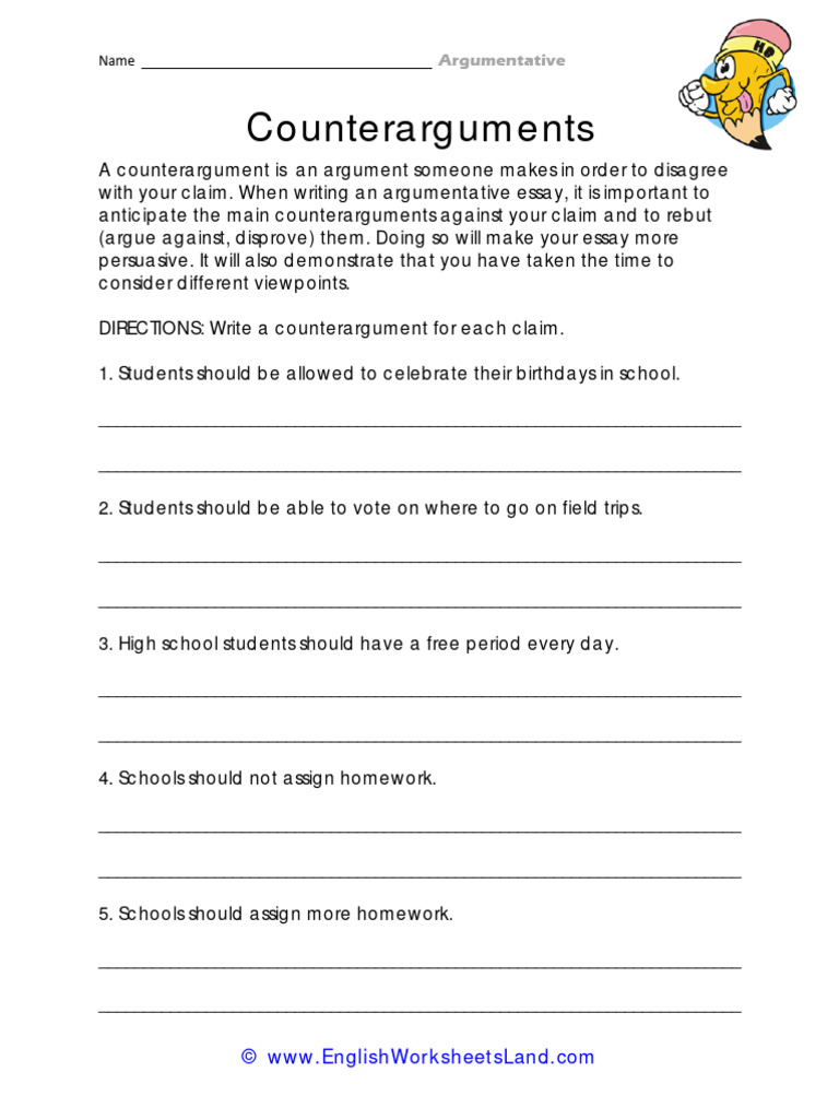 Counter Arguments Pdf
