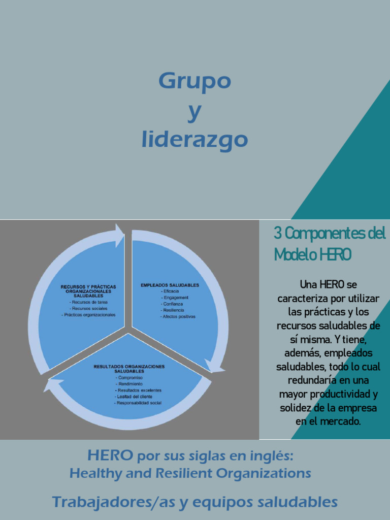 Modelo HERO: Salud y Productividad Empresarial | PDF | Autoeficacia ...