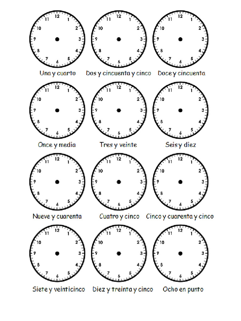 Reloj Letra | PDF