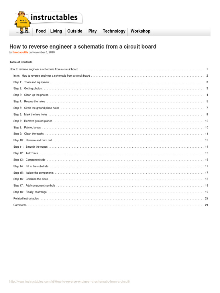 How-to-reverse-engineer-a-schematic-from-a-circuit | PDF | Computer ...