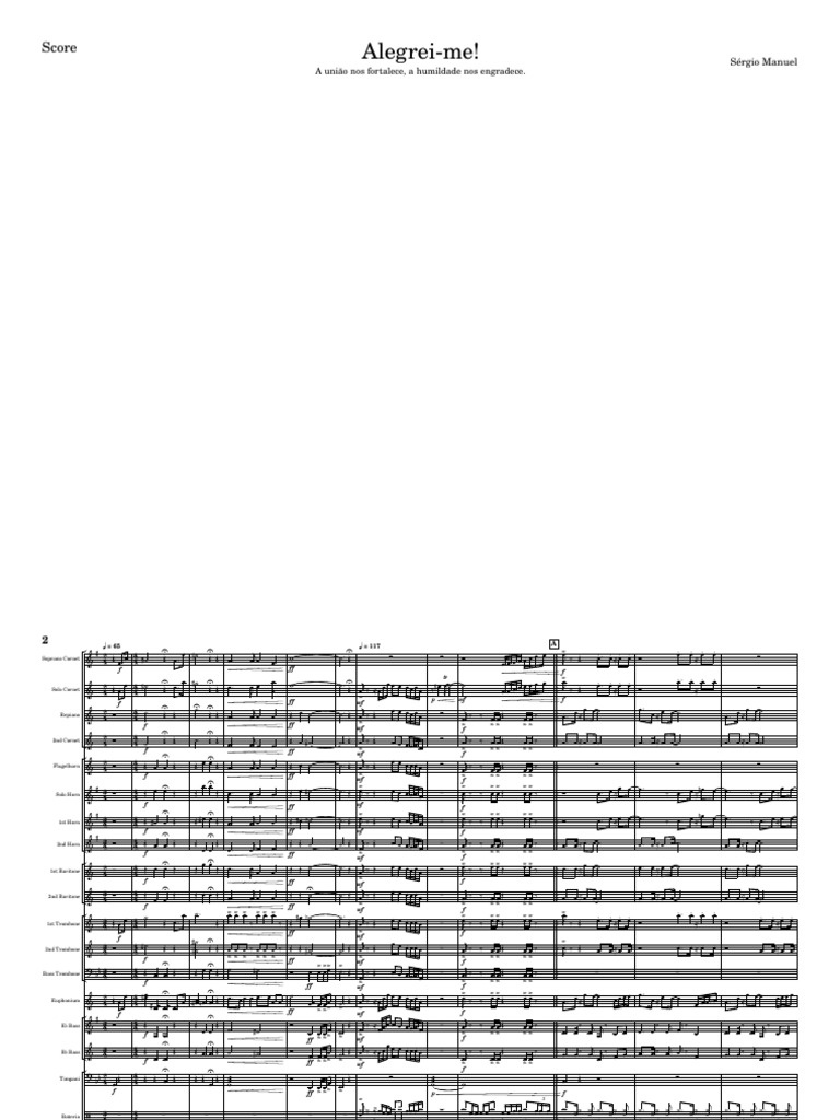 Alegrei Me | PDF | Aerophones | Marching Bands
