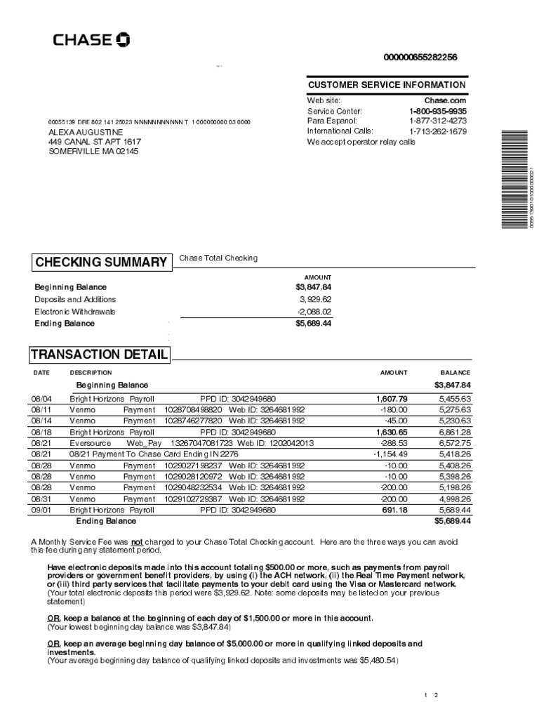 Venmo Transactions and Overdraft Details | PDF | Overdraft | Personal ...
