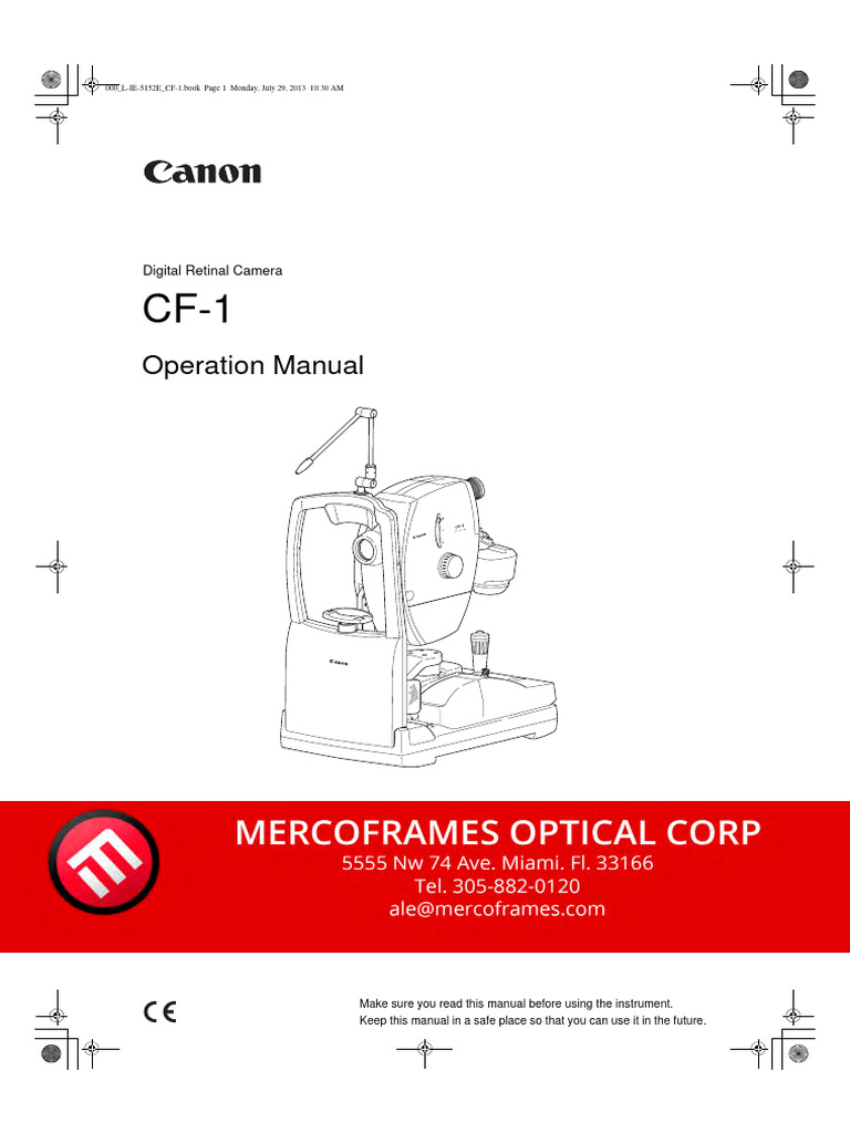 Manual cf1 Canon | PDF | Electromagnetic Compatibility | Hertz