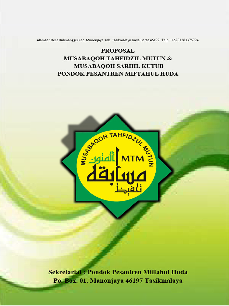 Proposal Permohonan Bantuan Mtm 2023 (1) | PDF