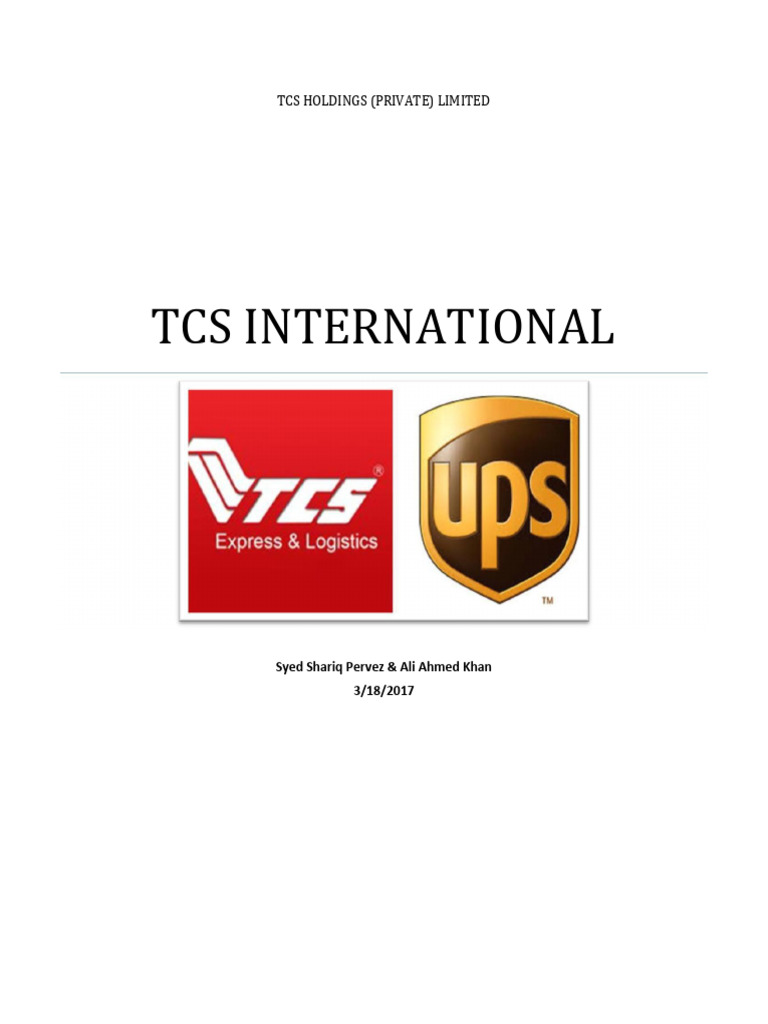 Tcs International | Download Free PDF | United Parcel Service | Value ...