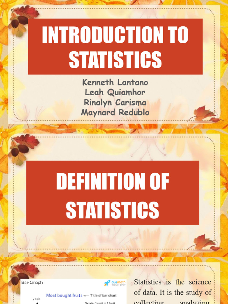 Introduction To Statistics | PDF | Statistics | Level Of Measurement