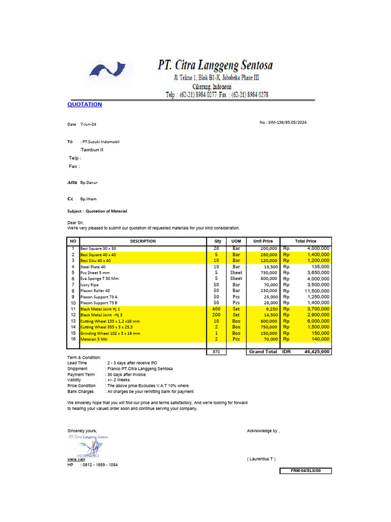 Update BP Danur - 4 Juni 2024 | PDF