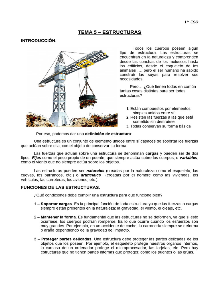 Estructuras 1 Eso | Descargar gratis PDF | Fundación (Ingeniería ...