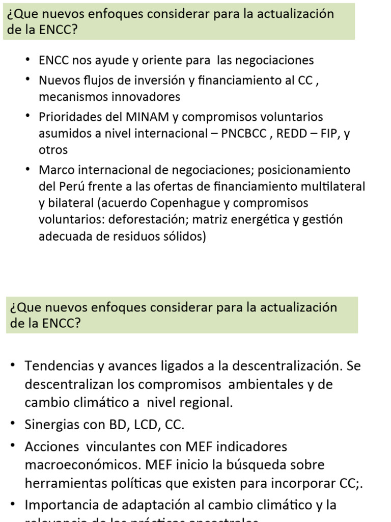 Presentacion MINAM - 2 | PDF | Mitigación del cambio climático ...