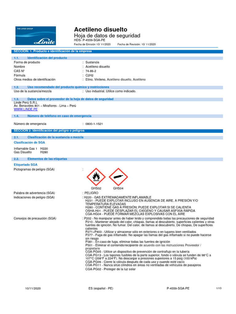 P-4559 - HDS Acetileno | PDF | Soldadura | Construcción