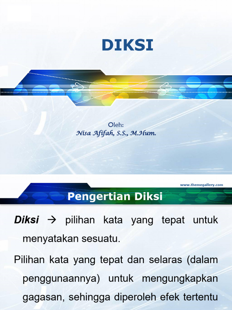 Diksi | PDF
